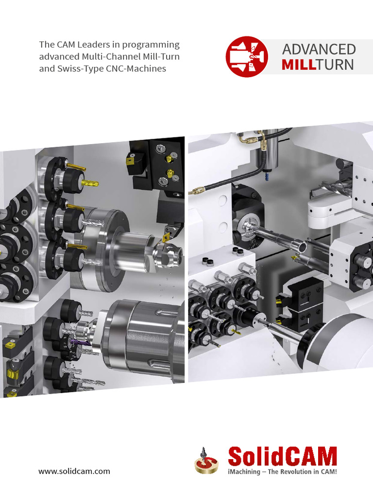 SolidCAM - Mill Turn Brochure | Download Free PDF | Machining ...