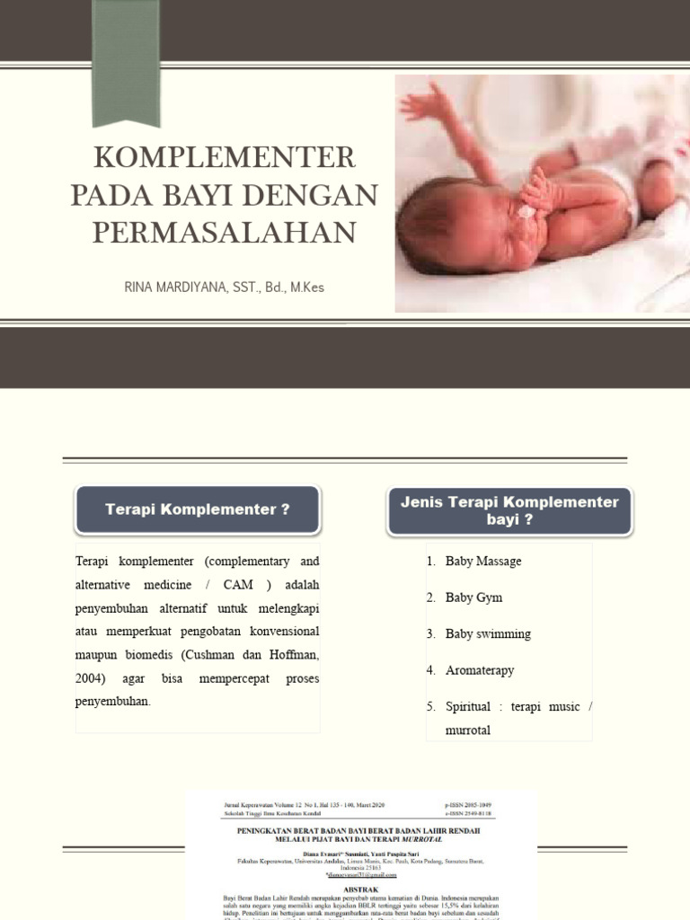 Komplementer Pada Bayi Dengan Permasalahan | PDF