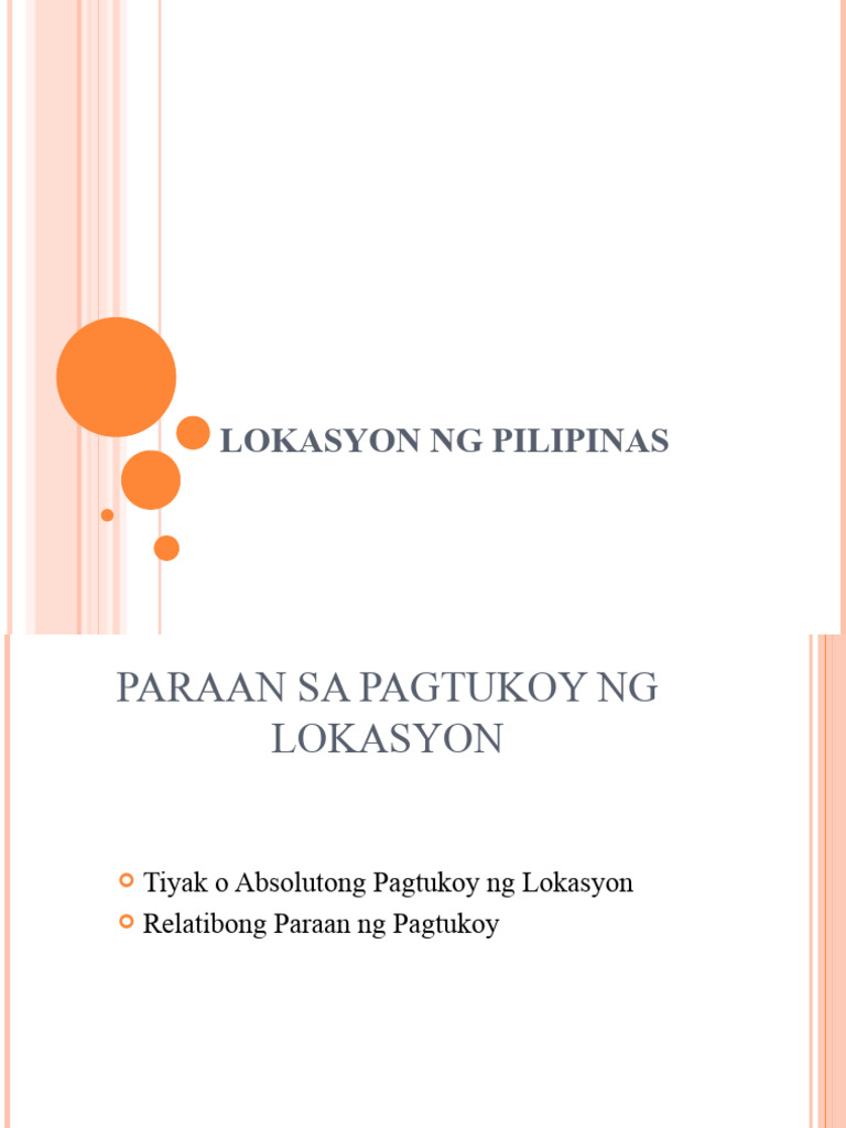 Grade 6 PPT - Araling Panlipunan - Q1 - Aralin 2 - Lokasyon NG ...