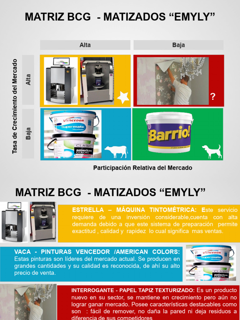 Matriz BCG - Ejemplos y Casos | PDF