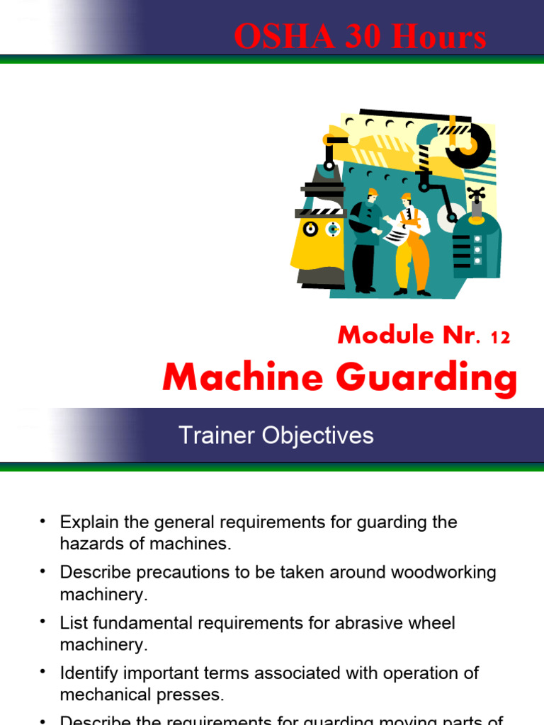 Machine Guarding Requirements Overview | PDF | Home & Garden | Computers