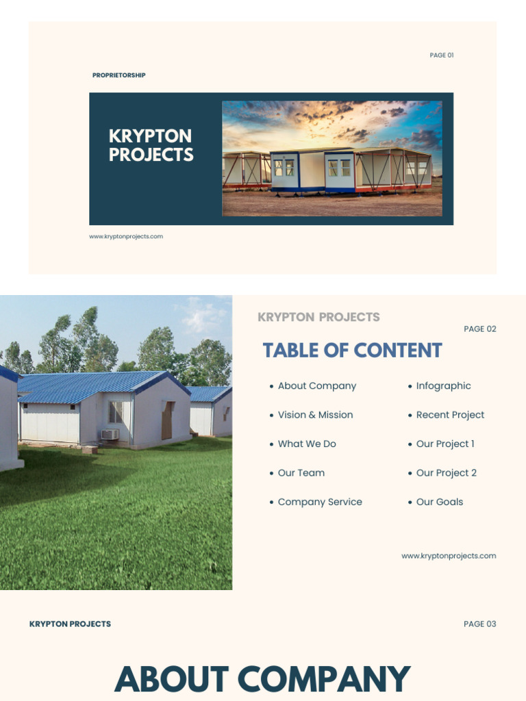 Krypton Projects Company Profile | PDF | Marketing | Business