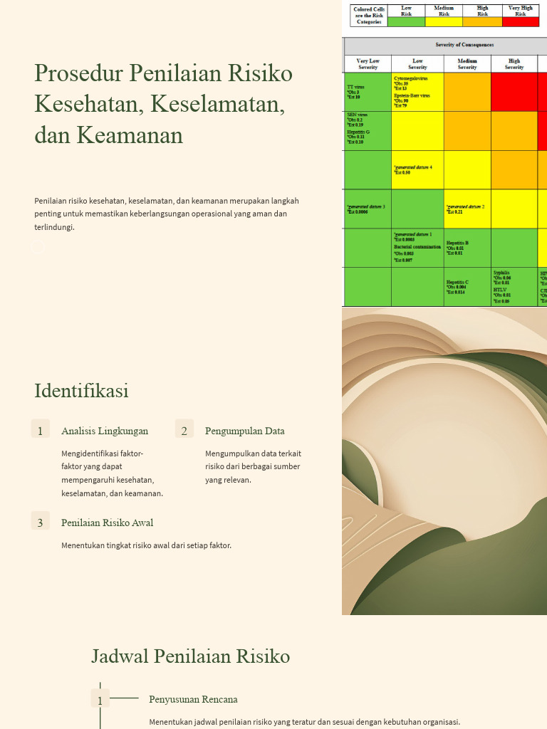 Prosedur Penilaian Risiko Kesehatan Keselamatan Dan Keamanan | PDF