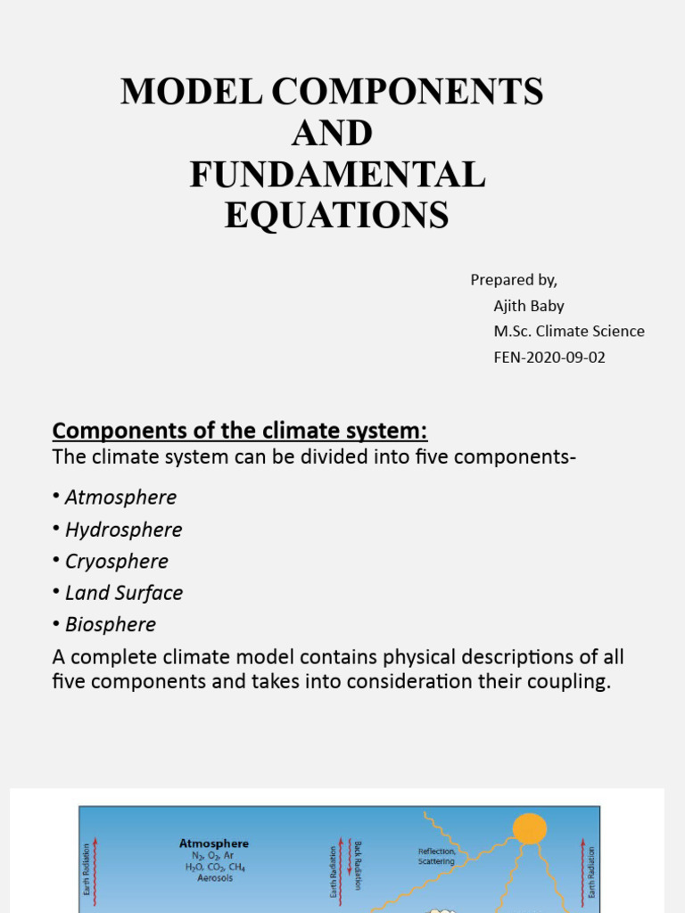 model components and equations | PDF | Climate | Momentum