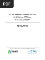 2024 AICPA Newly Released Questions | PDF | Audit | Internal Control