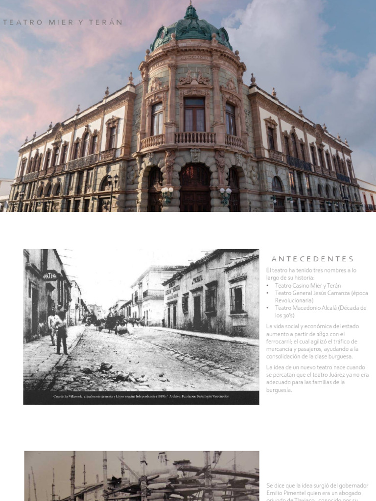 Teatro Mier y Terán1 | PDF | Elementos arquitectónicos | Diseño ...