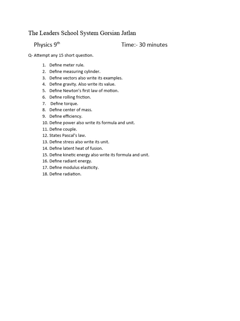 Physics Full Book | PDF