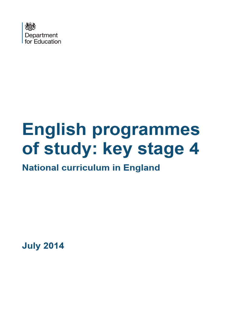 KS4 English Curriculum Guide | PDF | English Language | Literacy