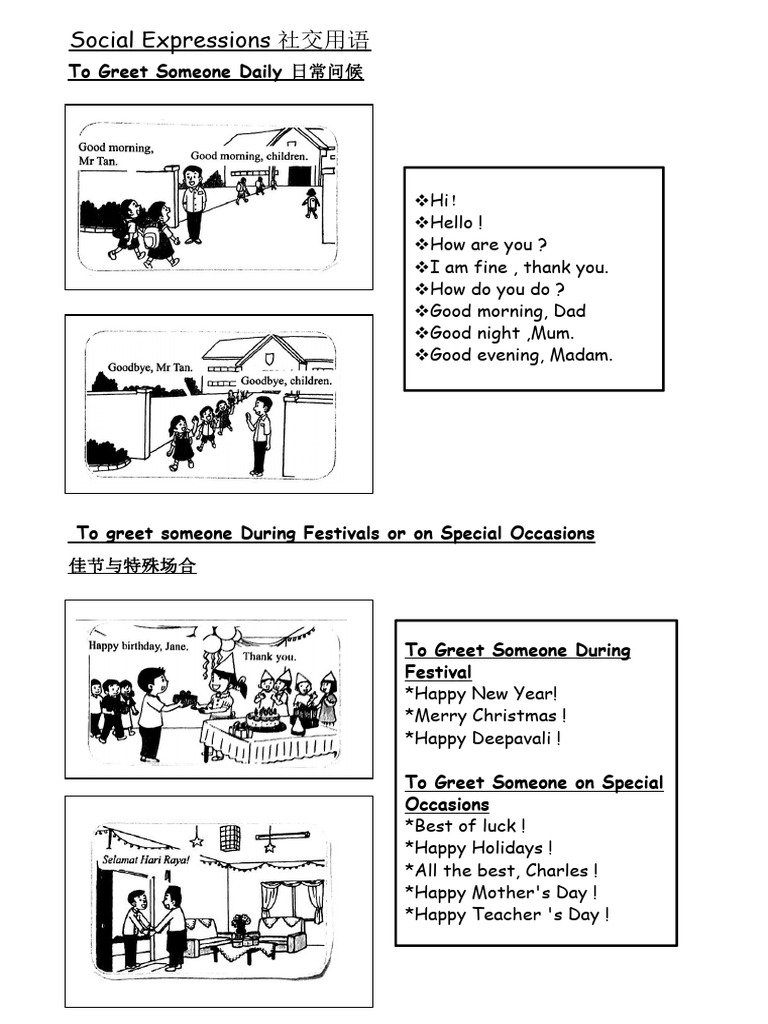 Social Expressions | PDF