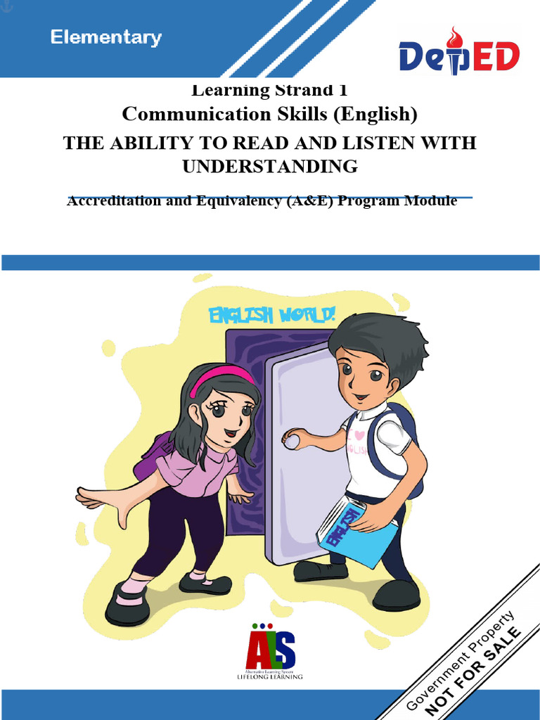 3 Finalls1english - The Ability To Read and Listen With Understanding ...