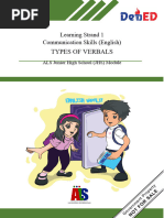 Understanding Three Types of Verbals | PDF | Verb | Adjective
