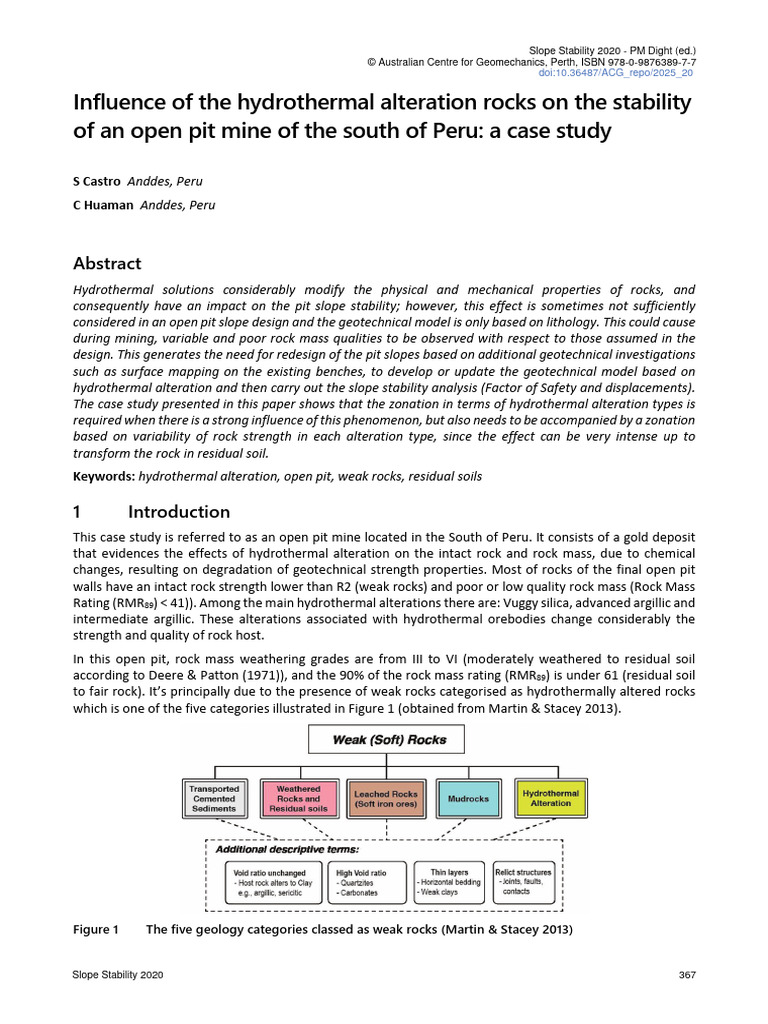 6-Influence of The Hydrothermal Alteration Rocks On The Stability ...