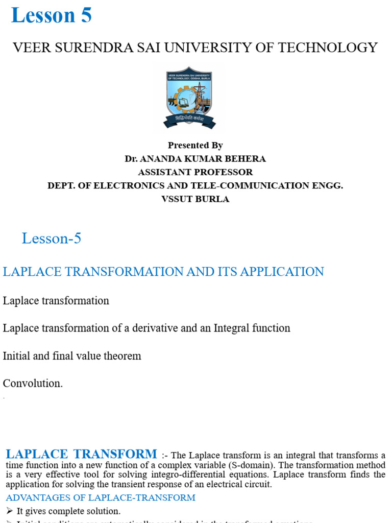 Aec Assignment | PDF | Laplace Transform | Electromagnetism