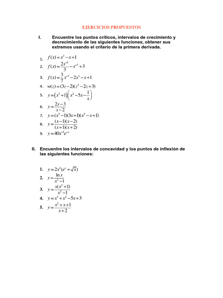 EJERCICIOS PROPUESTOS-semana 12-13 | PDF