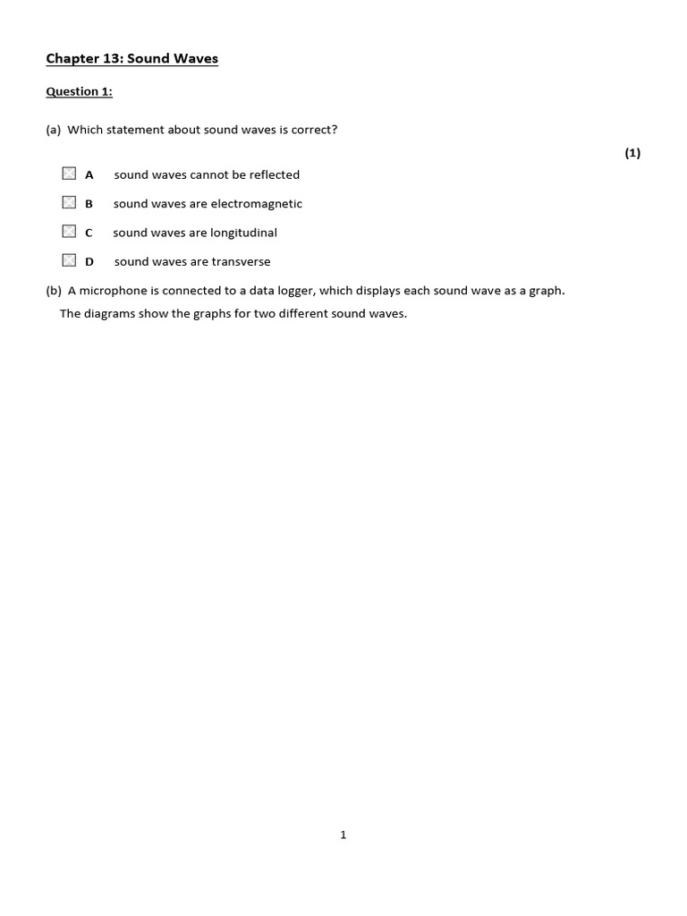 Ch13 Sound Waves | PDF | Waves | Sound