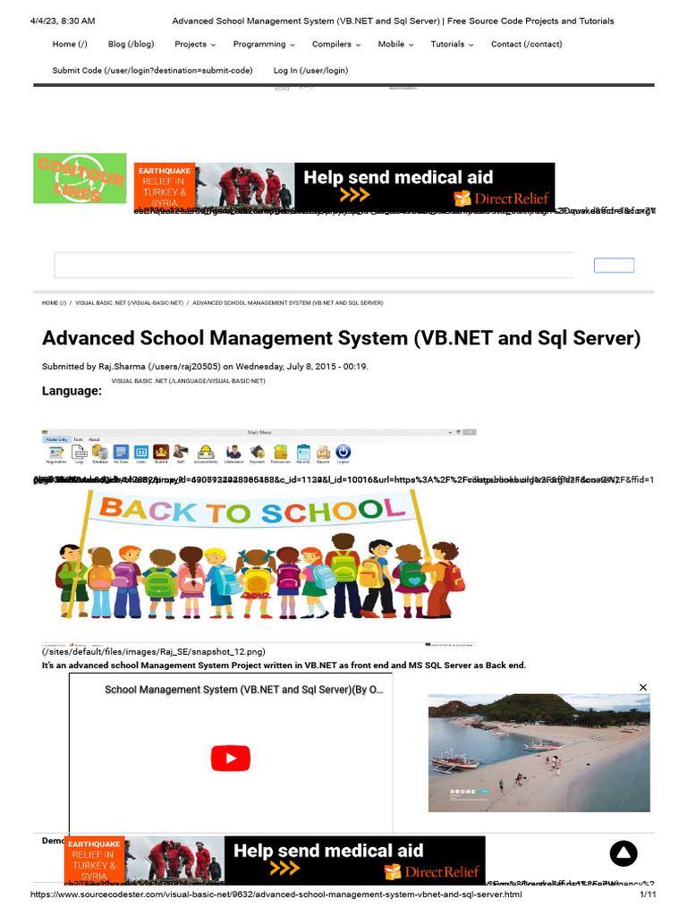 Advanced School Management System (VB - NET and SQL Server) - Free Source Code Projects and ...