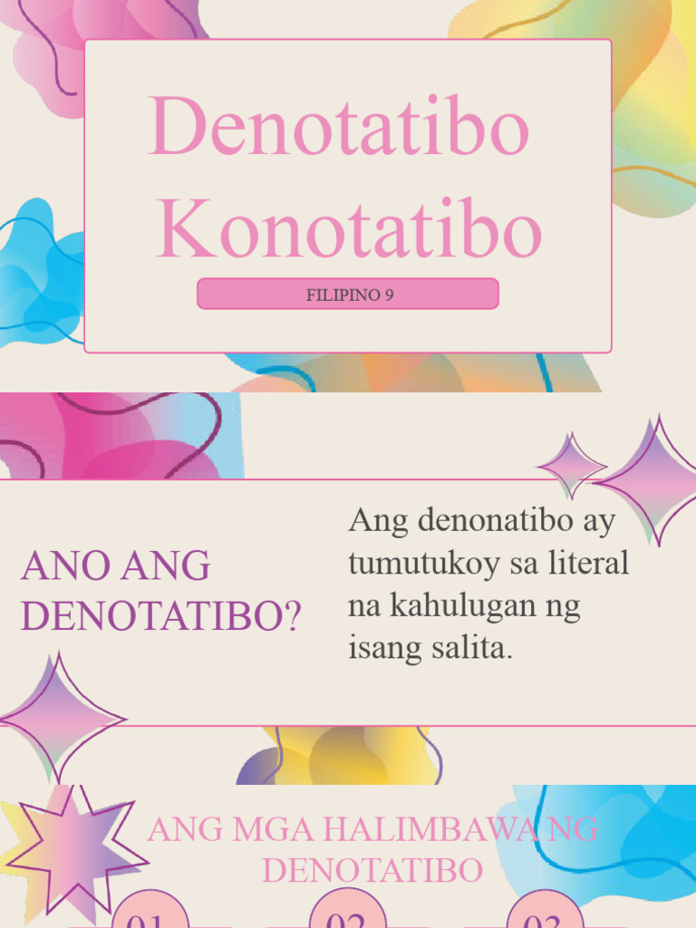 Denotatibo Konotatibo | PDF