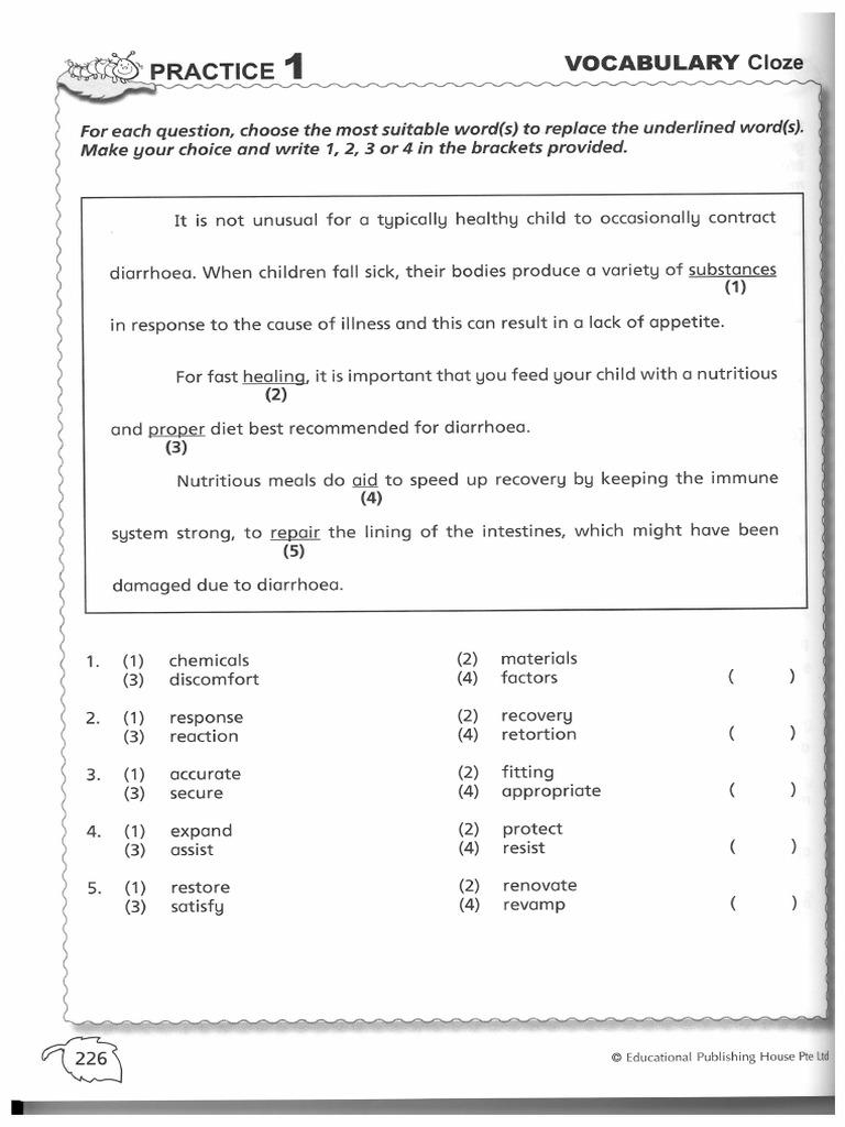 Vocabulary Cloze-1 | PDF