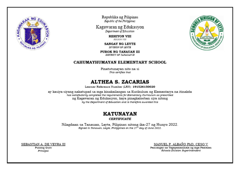 Grade-6 DIPLOMA 2022 | PDF