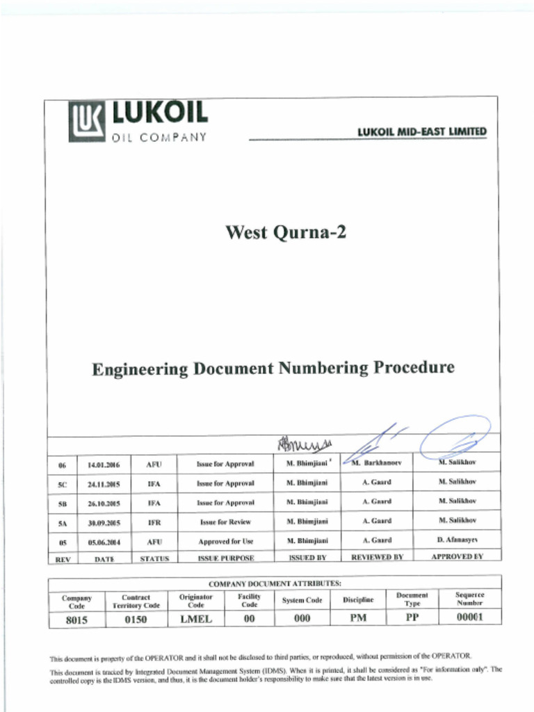 Engineering Document Numbering Procedure | PDF | Request For ...