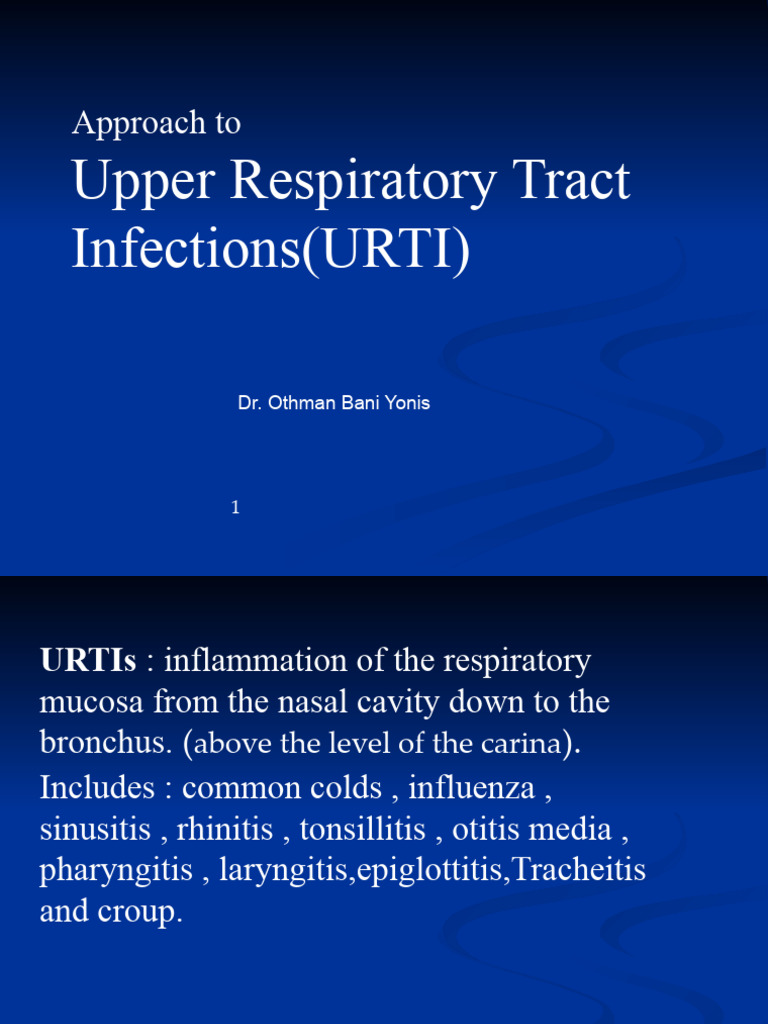 1.2 URTI Approach | PDF | Common Cold | Clinical Medicine
