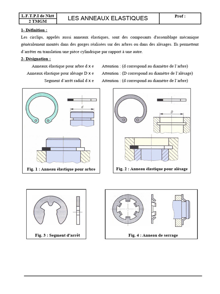 Dessin.L13 - Les Circlips | PDF