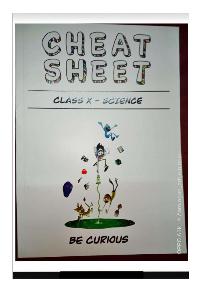 BKP Cheat Sheet Science Class 10 | PDF