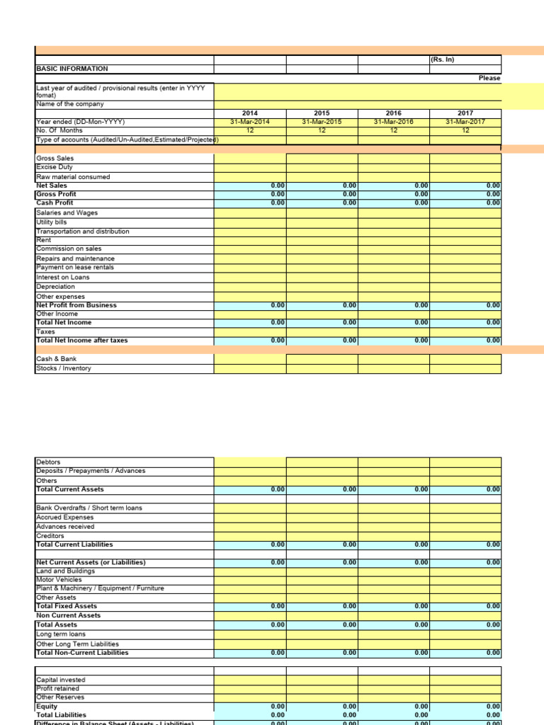 Cma For Less Than 1 Crore With Calculation | PDF | Fixed Asset | Equity (Finance)