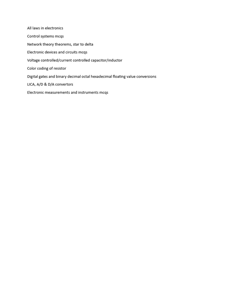 Overview of Electronics Laws and Principles | PDF | Bipolar Junction ...