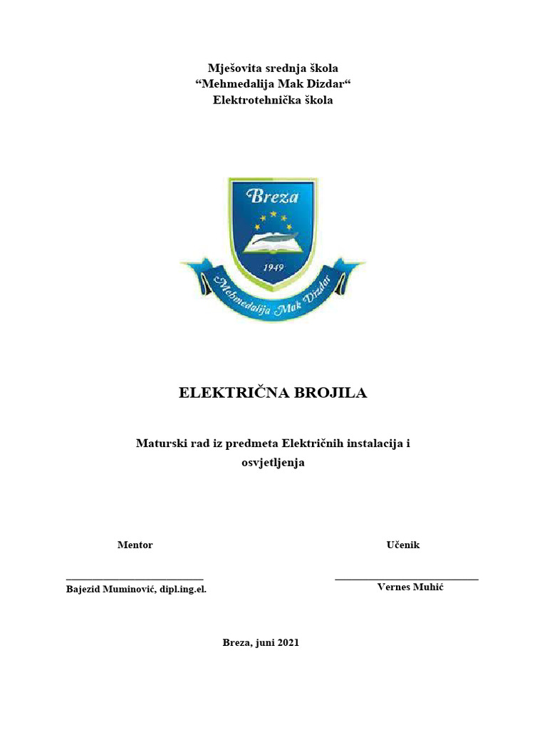 električna brojila | PDF