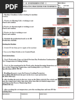 Machine Startup Procedure | PDF