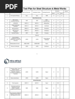 Sample - Inspection & Test Plan (ITP) | PDF