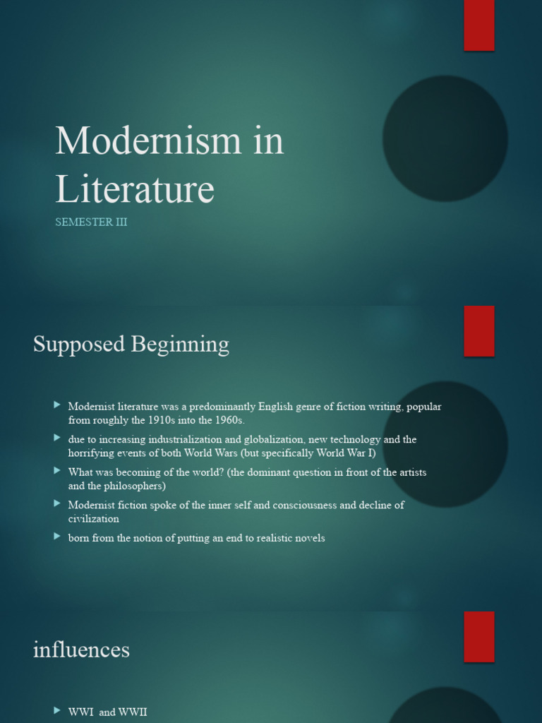 Understanding Modernism in Literature | PDF | Modernism | Literary ...