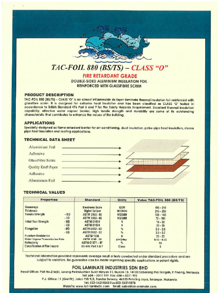 Tac-Foil 880 | PDF