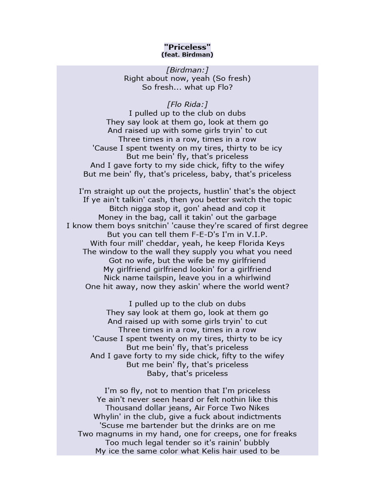 Priceless | PDF