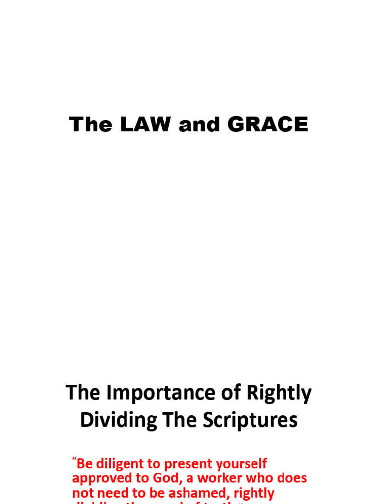 Understanding Law and Grace | PDF | Grace In Christianity | Acts Of The ...