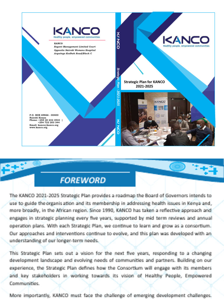 Kanco Strategic Plan-2021-2025 | PDF | Non Communicable Disease ...