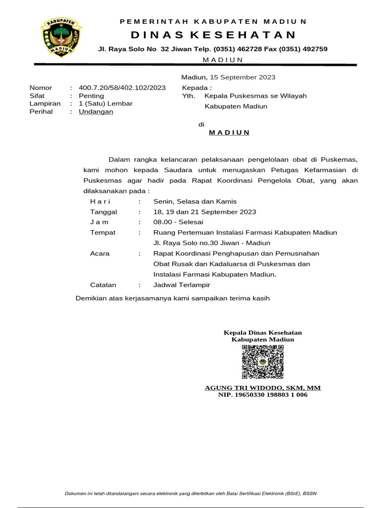 Undangan Rakor | PDF Undangan Rakor | PDF