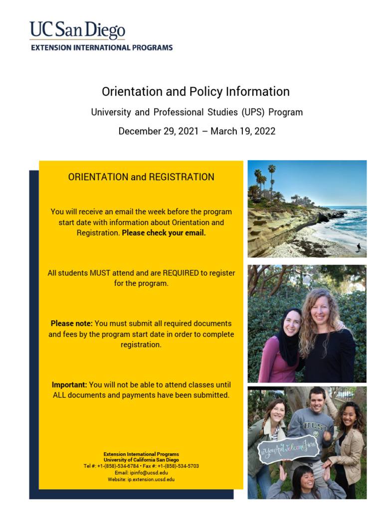 UPS Program Orientation Details | PDF | Visa Inc. | Payments