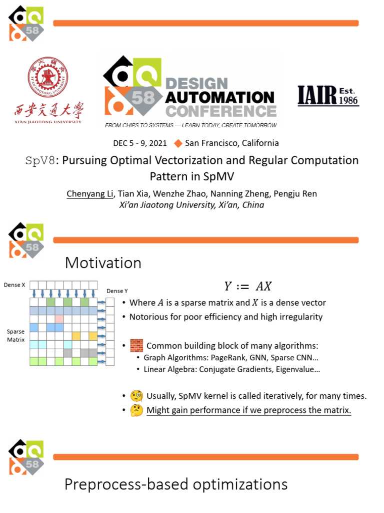 SpV8: Pursuing Optimal Vectorization and Regular Computation Pattern in SPMV | PDF | Matrix ...