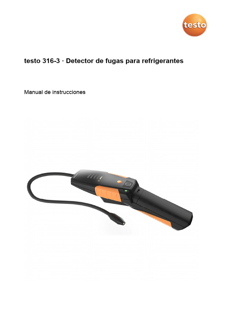 Testo 316 3 Manual de Instrucciones | PDF | Materiales