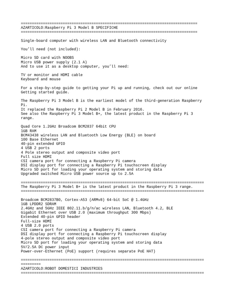 Rasp | PDF | Raspberry Pi | Manufactured Goods