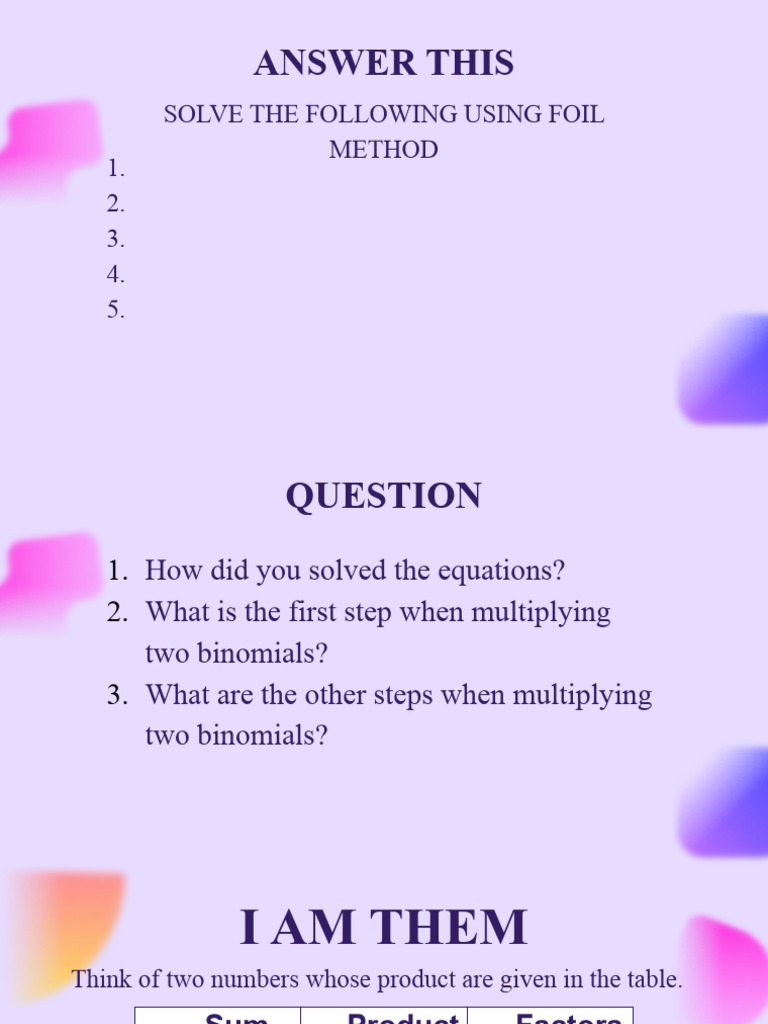 Factoring General Trinomials | PDF | Factorization | Multiplication