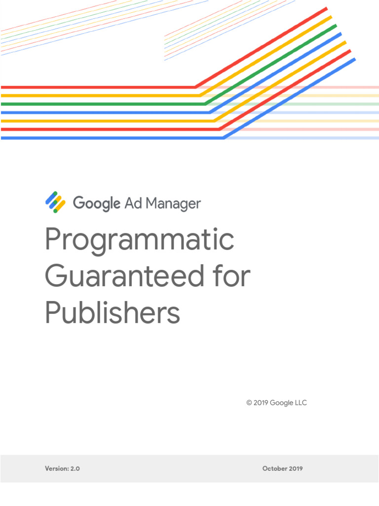 Programmatic Guaranteed For Publishers | PDF | Online Advertising | Request For Proposal