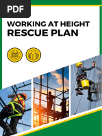 Working at Height Rescue Plan Sample | PDF | Injury | Risk