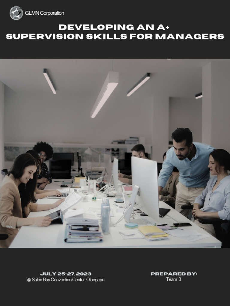 Developing An A+ Supervision Skills For Managers | PDF | Business