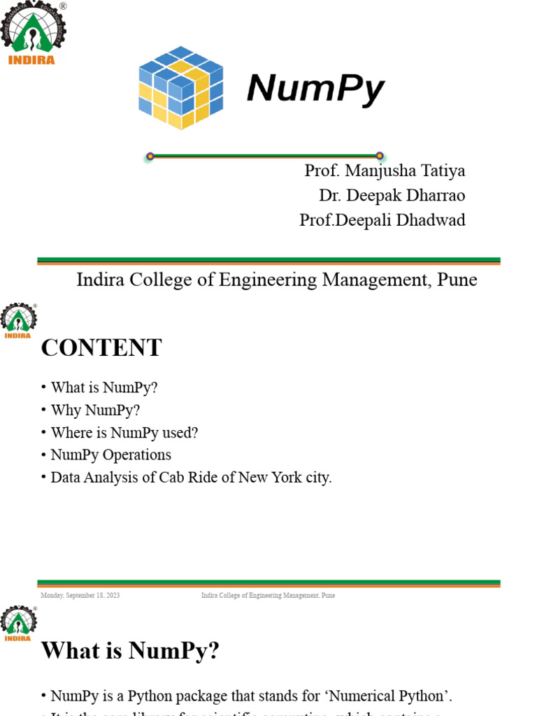 Numpy | PDF | Matrix (Mathematics) | Computer Science Numpy | PDF | Matrix (Mathematics) | Computer Science