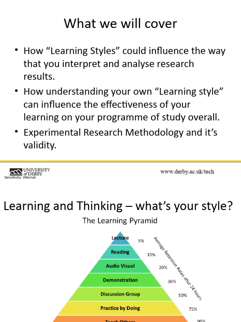 Learning Styles | PDF | Learning Styles | Experiment