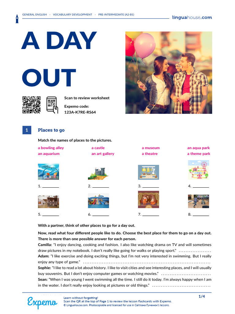 A Day Out British English Student Ver2 | PDF