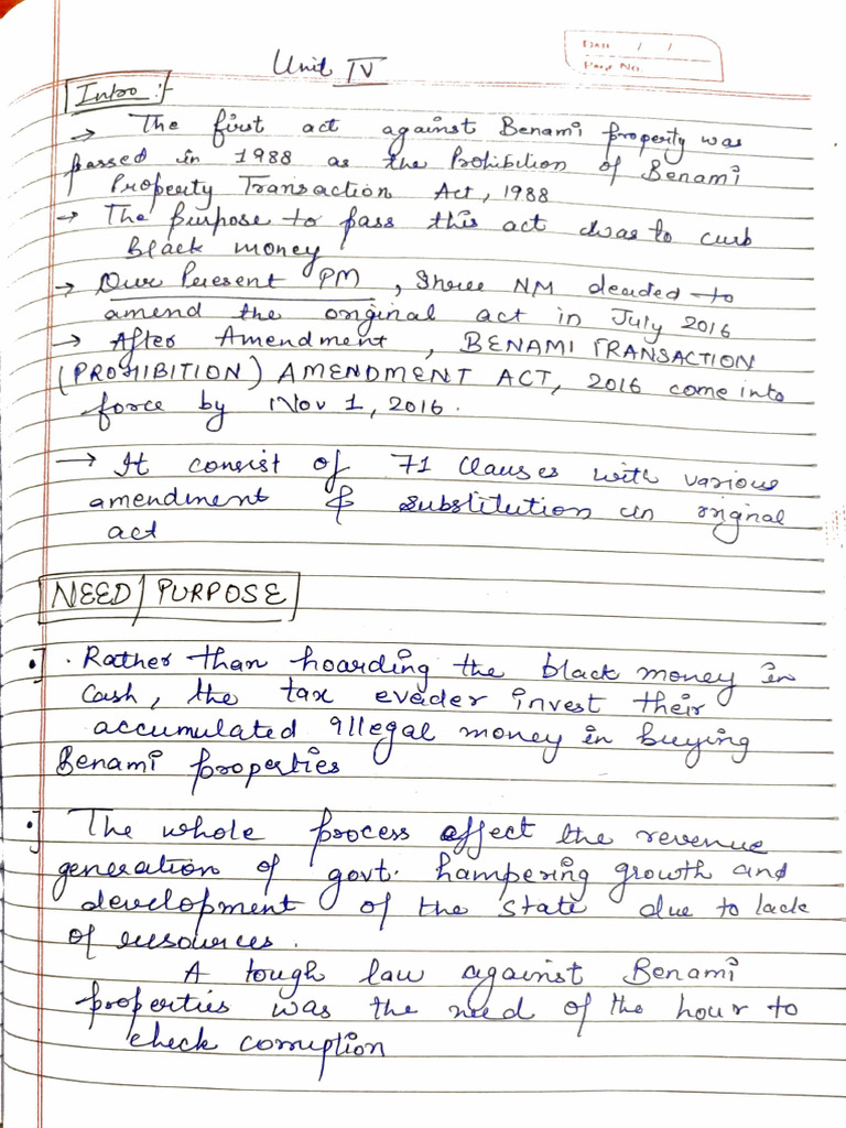 Benami Transaction | PDF